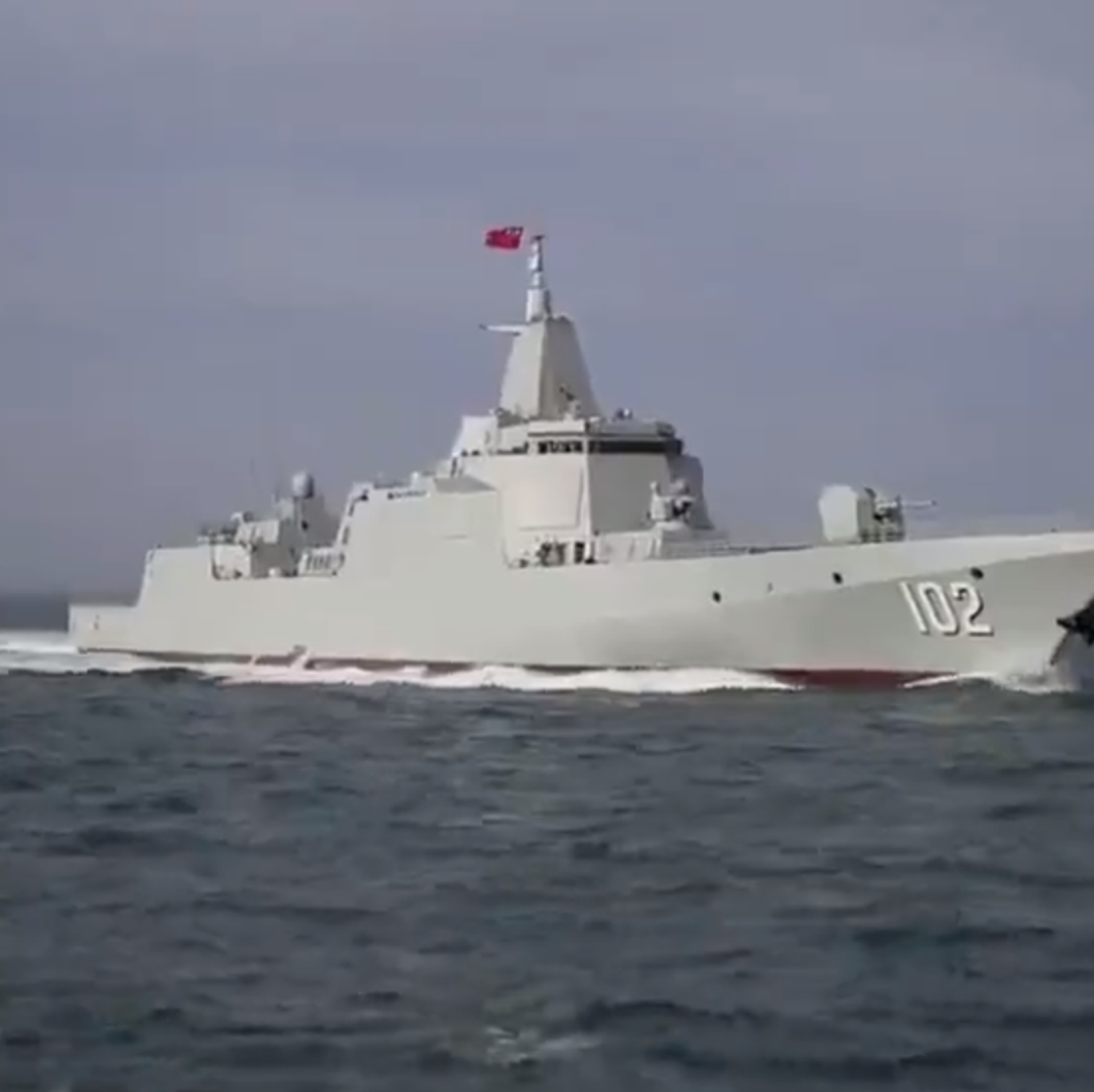 China Masses Four Type 055 Cruisers as First US Carrier Group Enters ...